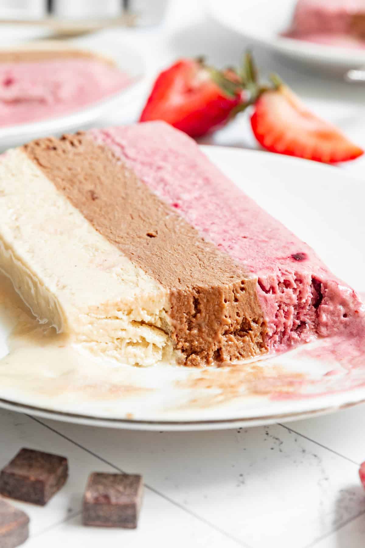 Vegan Neapolitan Ice Cream (No Churn) - At Elizabeth's Table