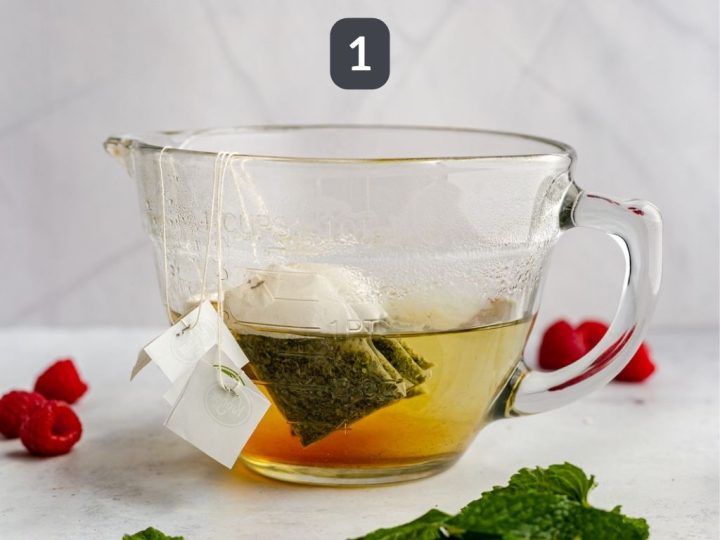 Raspberry Mint Iced Green Tea - At Elizabeth's Table