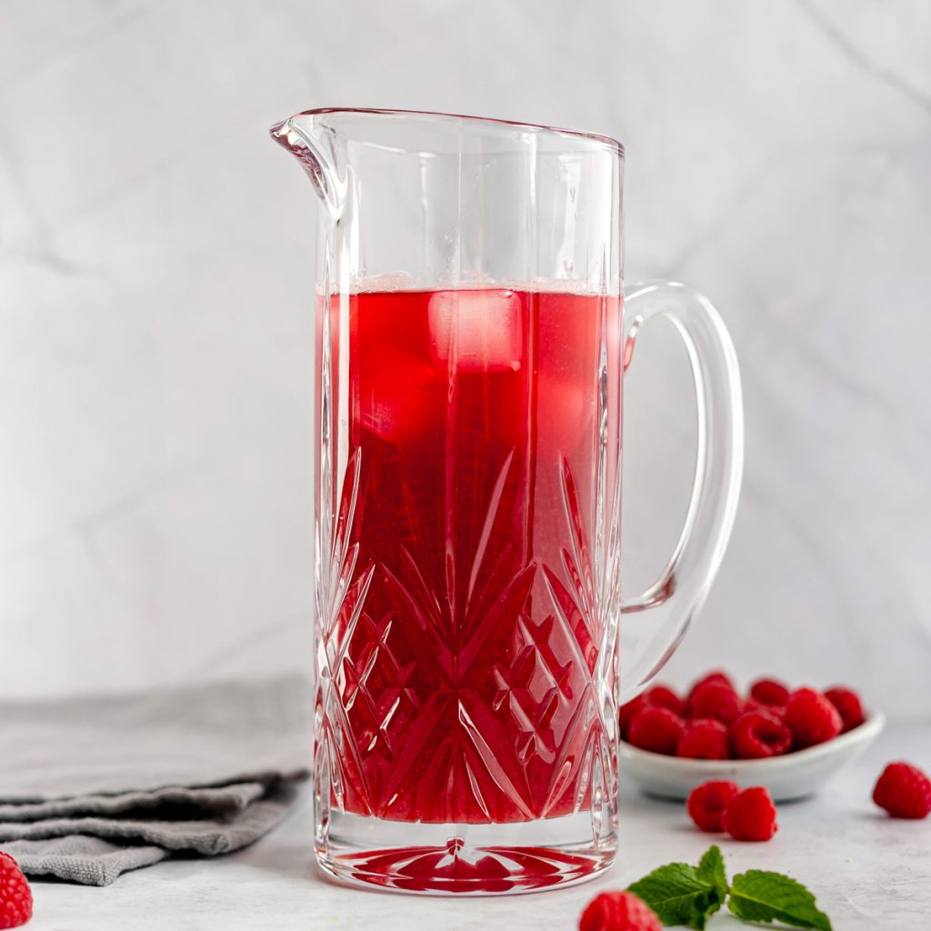 Raspberry Mint Iced Green Tea - At Elizabeth's Table