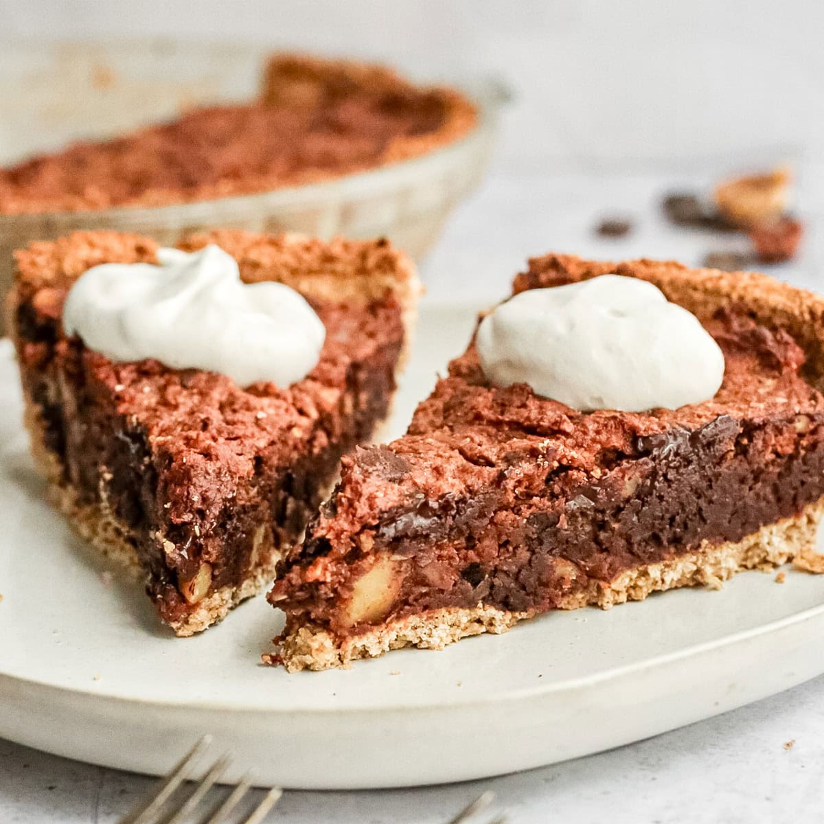 Plant-Based Kentucky Derby Pie - At Elizabeth's Table