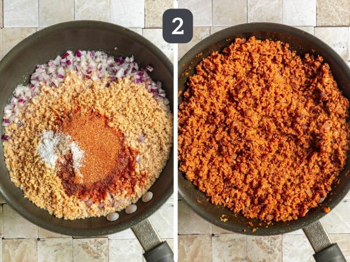 Easy TVP Taco Meat - At Elizabeth's Table