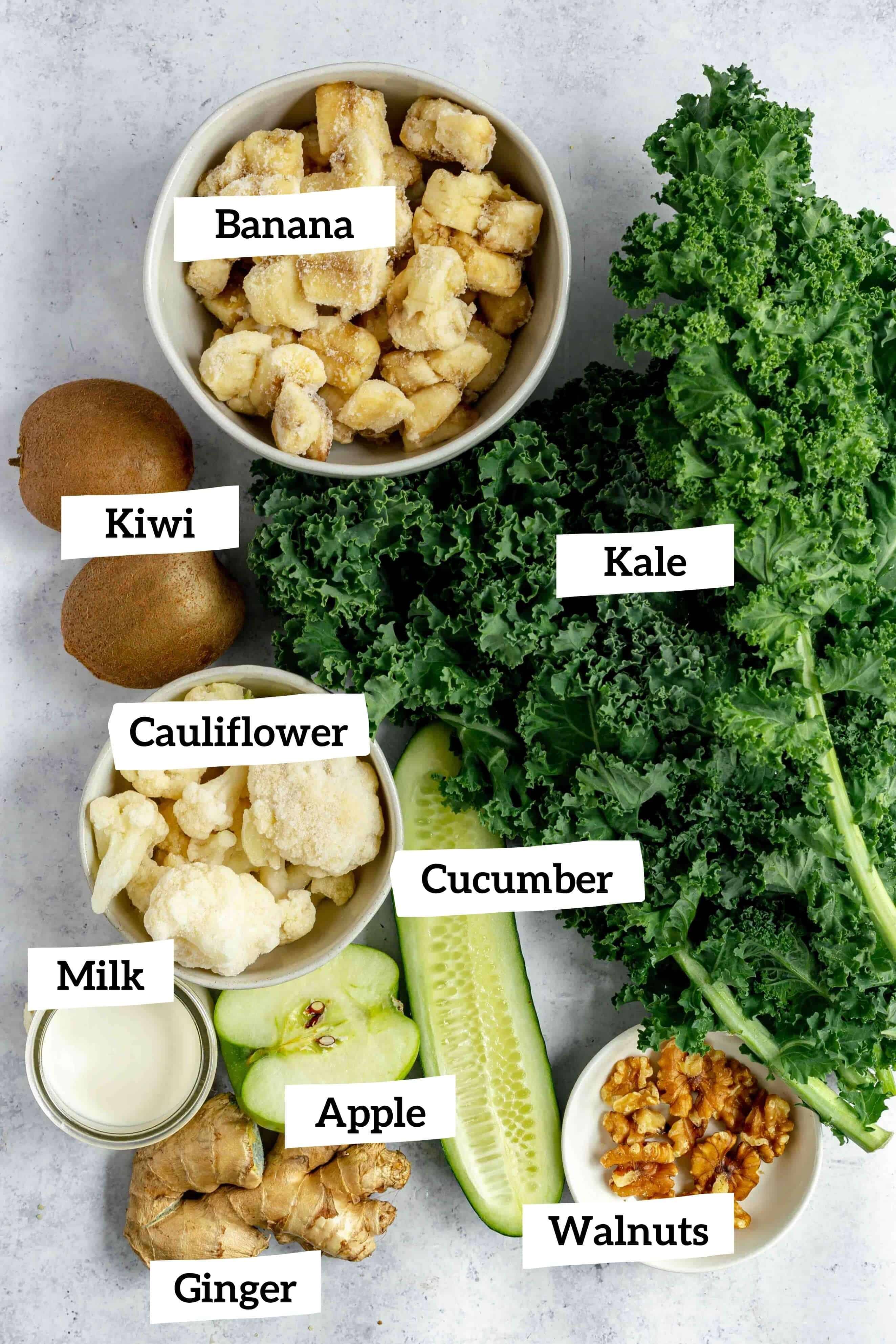 Kiwi Kale Smoothie - At Elizabeth's Table