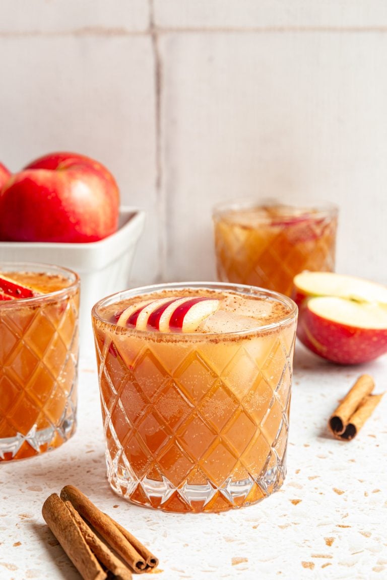 Easy Apple Mocktail (Refined Sugar Free) - At Elizabeth's Table