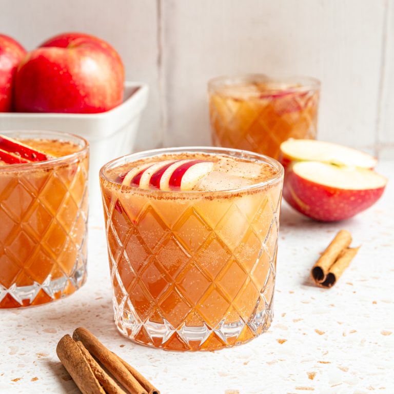 Easy Apple Mocktail (Refined Sugar Free) - At Elizabeth's Table
