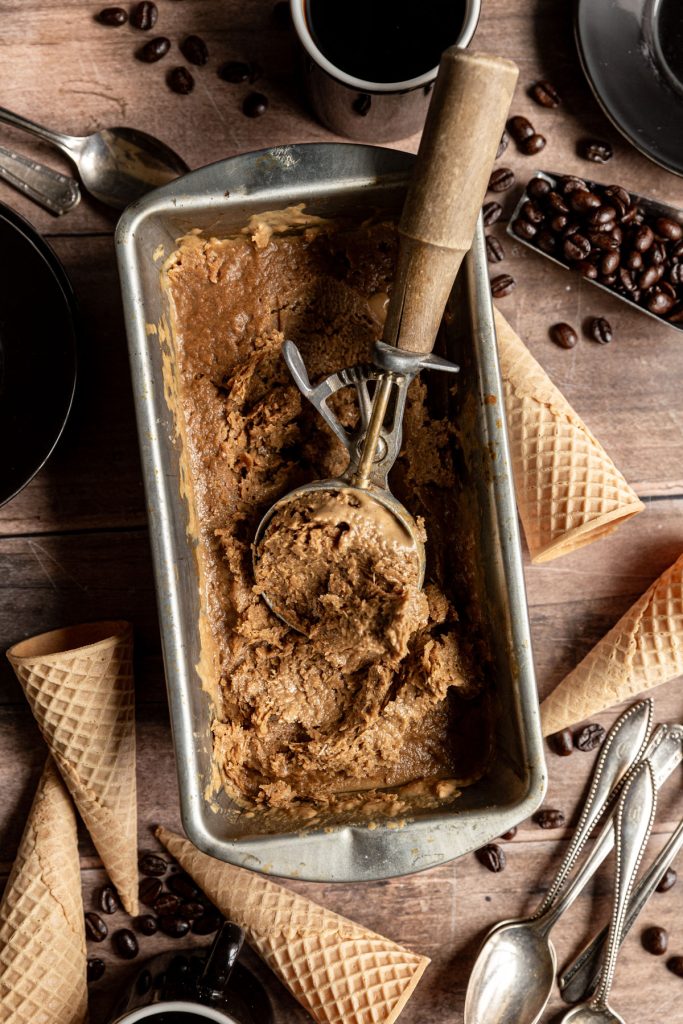 Vegan No-Churn Coffee Ice Cream - At Elizabeth's Table