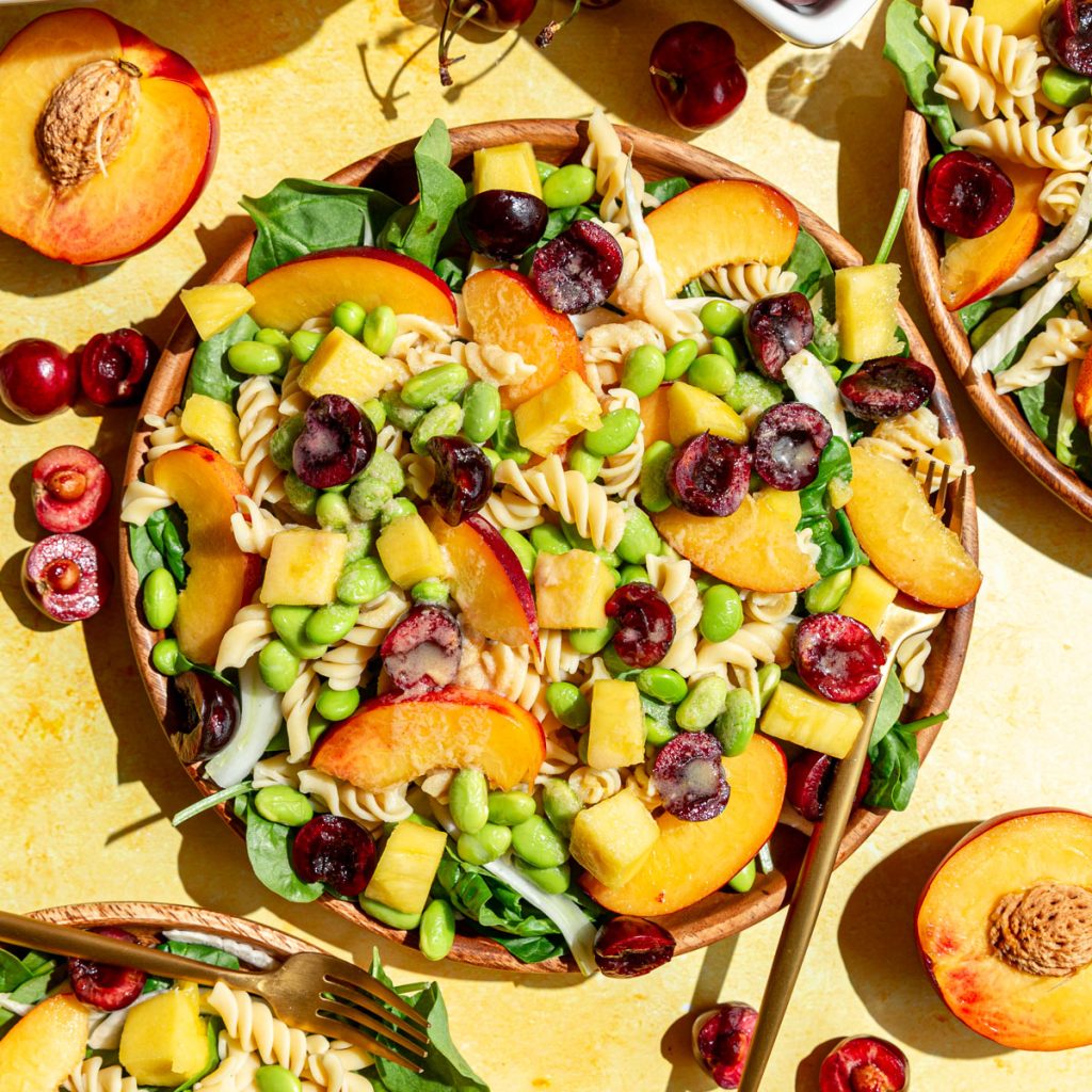 Summer Fruit and Pasta Salad - At Elizabeth's Table