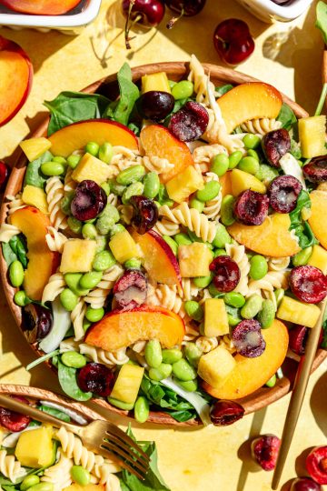 Summer Fruit and Pasta Salad - At Elizabeth's Table
