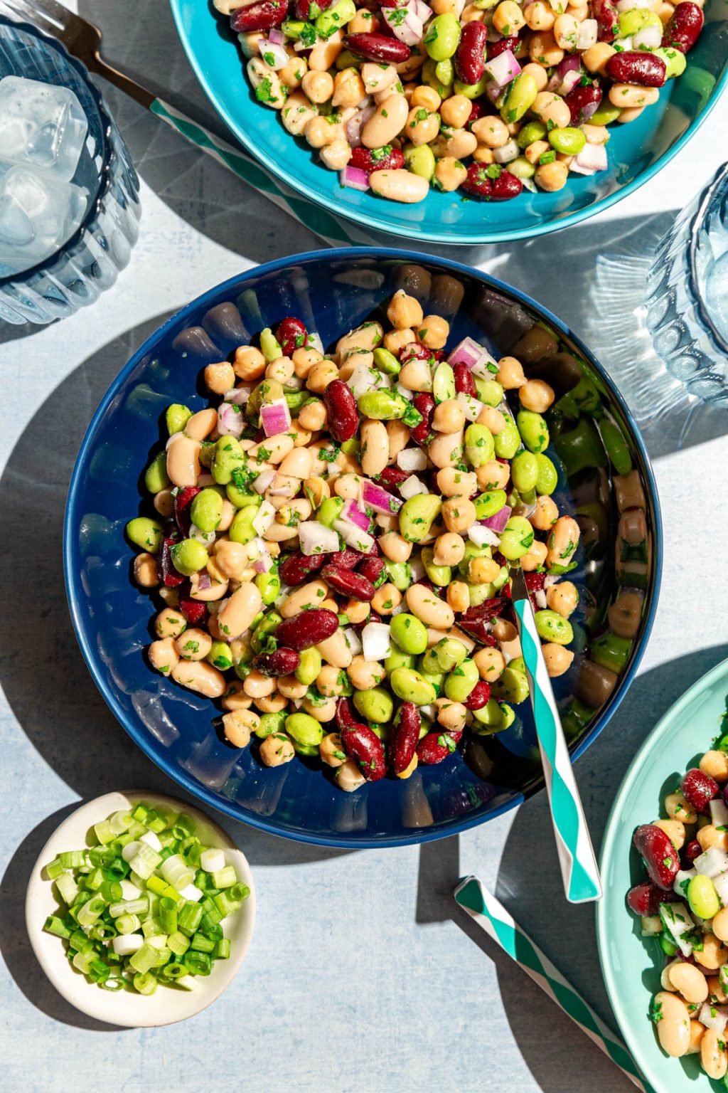 Vegan Four Bean Salad - At Elizabeth's Table