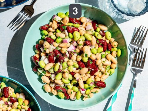 Vegan Four Bean Salad - At Elizabeth's Table