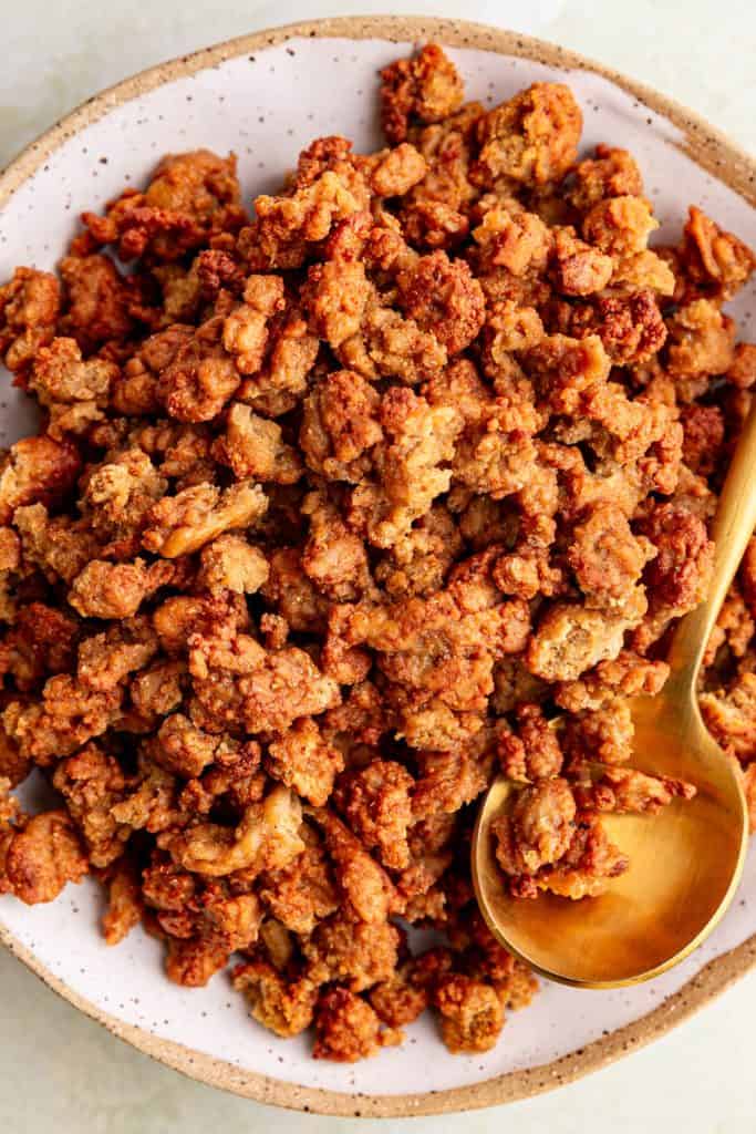 Vegan Ground Beef Crumbles - At Elizabeth's Table