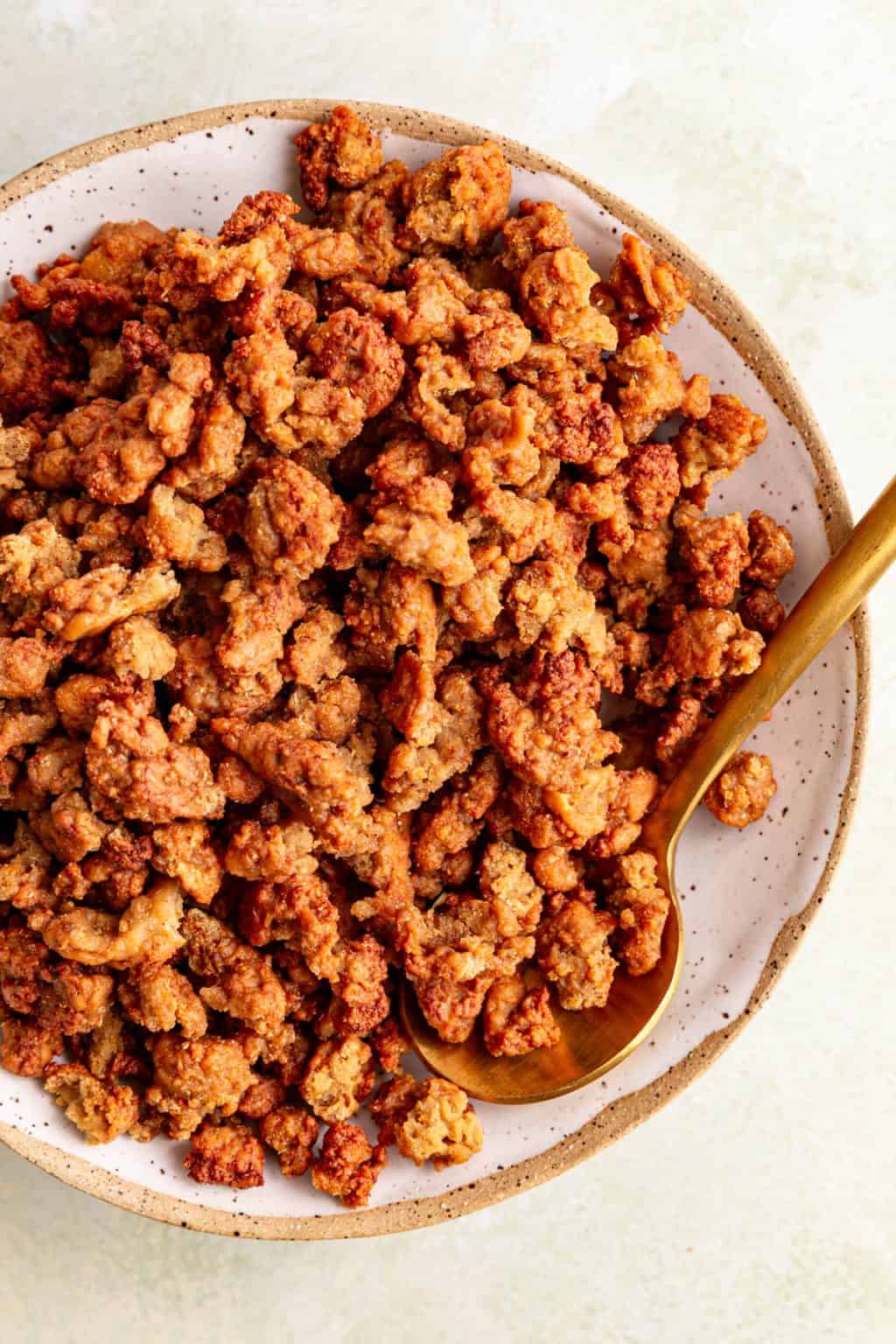 Vegan Ground Beef Crumbles - At Elizabeth's Table