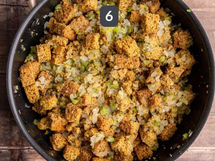 Vegan Cornbread Stuffing - At Elizabeth's Table