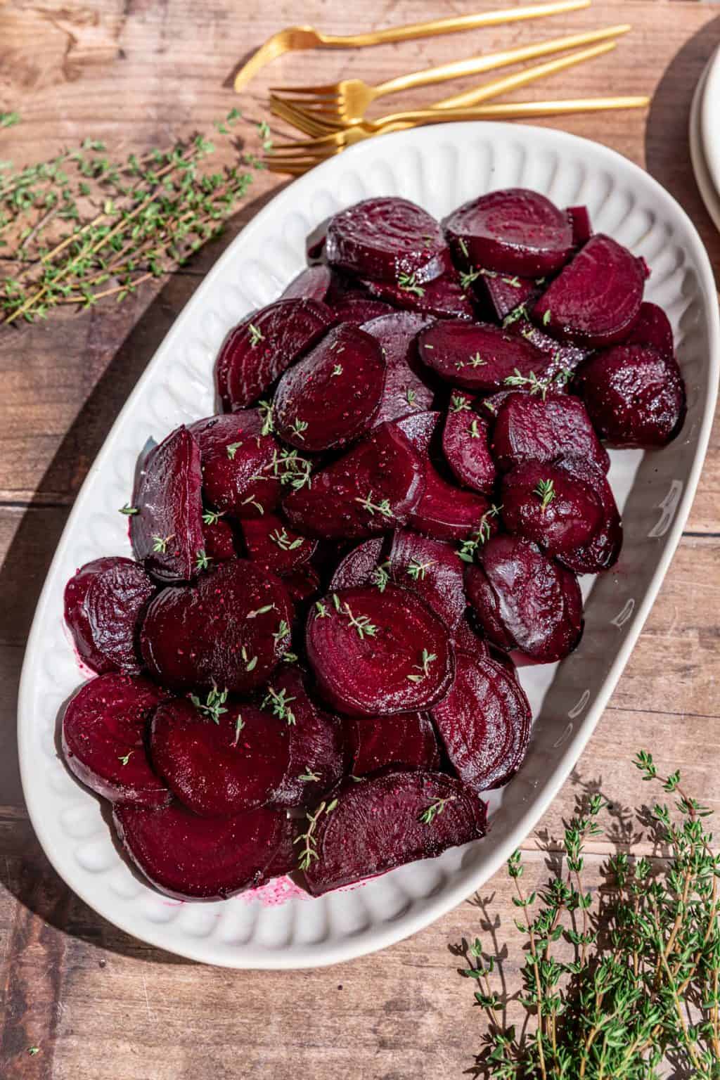 Balsamic Roasted Beets - At Elizabeth's Table