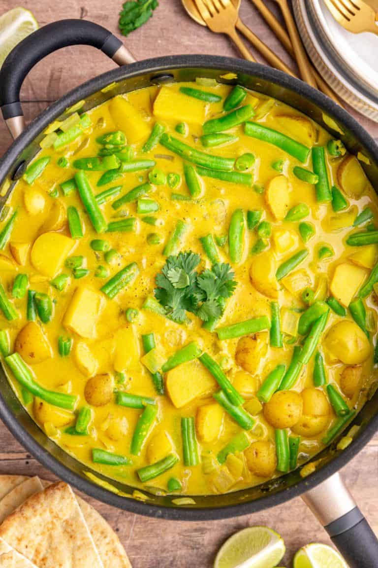Vegan Green Bean Potato Curry - At Elizabeth's Table