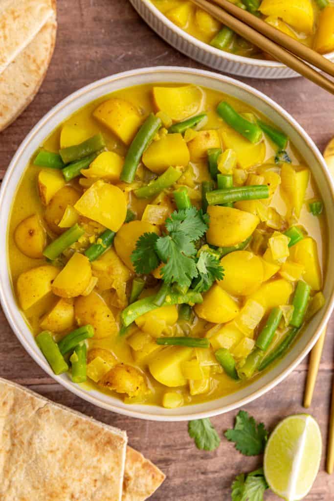 Vegan Green Bean Potato Curry - At Elizabeth's Table
