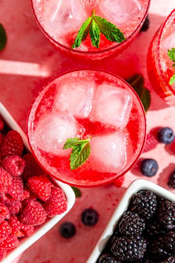 Simple Mixed Berry Mocktail - At Elizabeth's Table