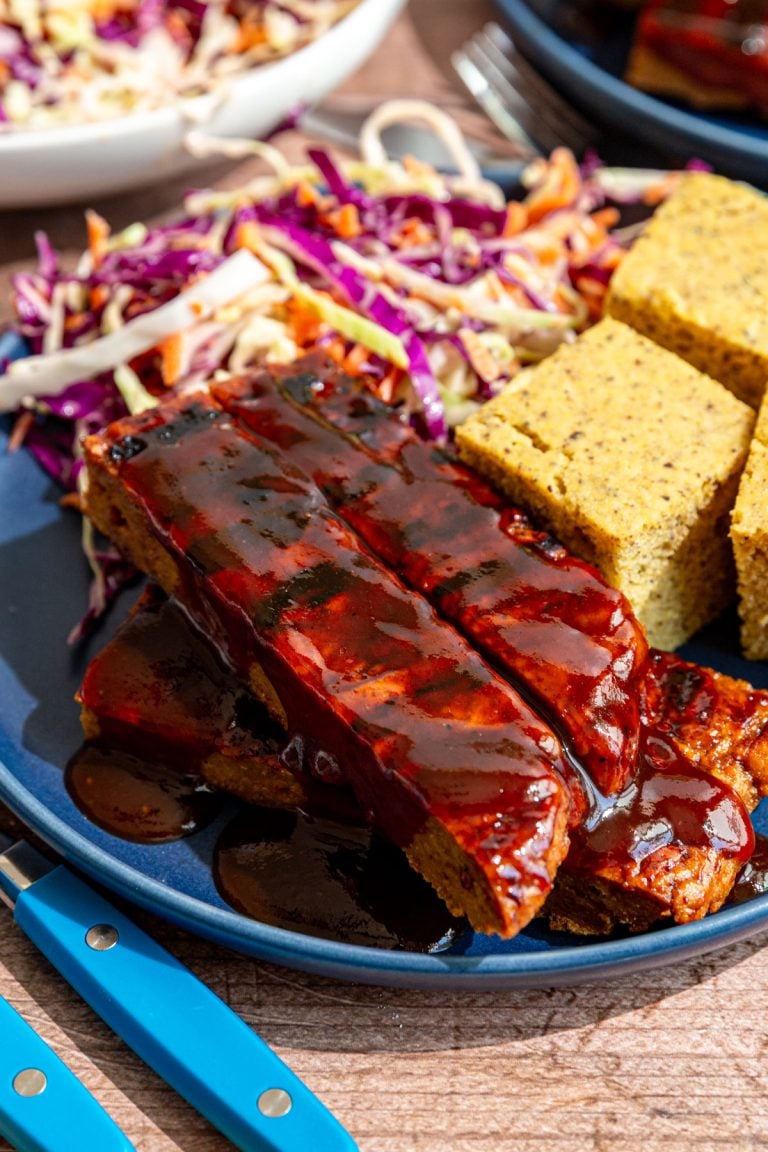 BBQ Seitan Ribs - At Elizabeth's Table