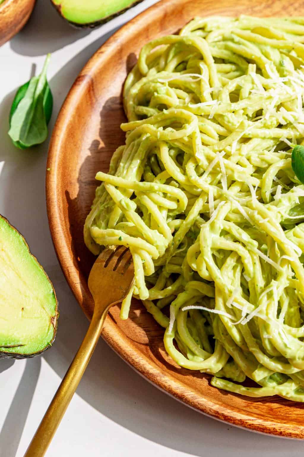 Vegan Avocado Pasta - At Elizabeth's Table