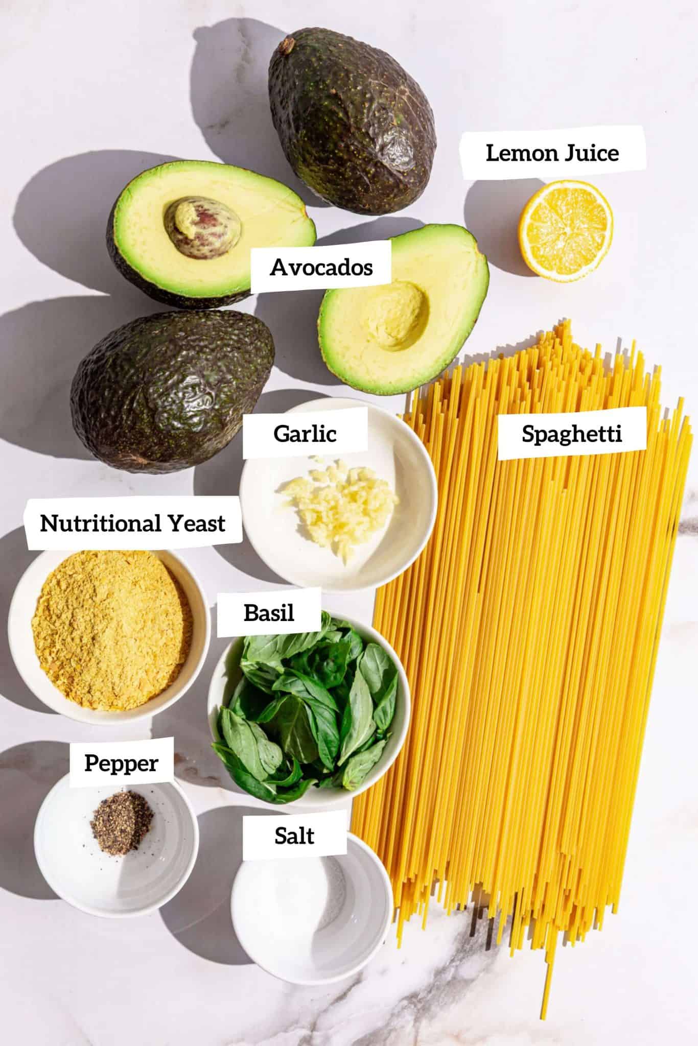 Vegan Avocado Pasta - At Elizabeth's Table